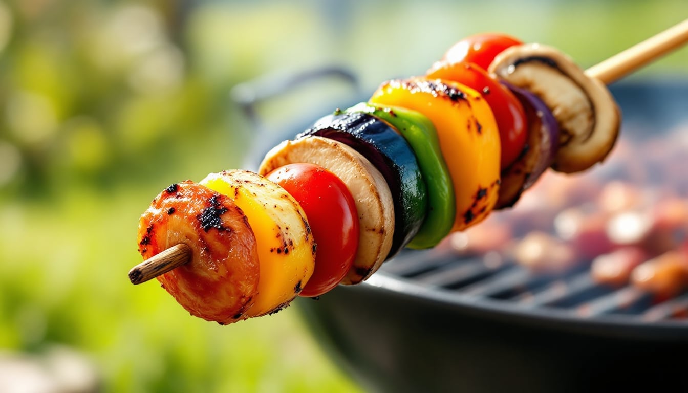 Le kebab aux légumes grillés : un délice sain à savourer