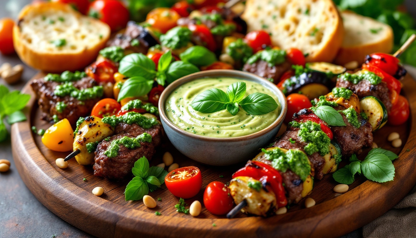 Les kebabs au pesto : fusion gourmande entre Italie et street food